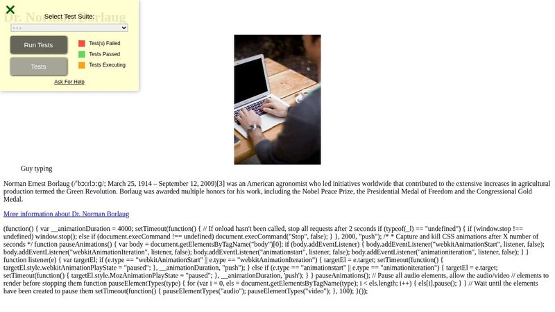 freeCodeCamp - Tribute Page