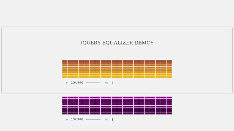 Create Audio Equalizer Animations Using jQuery