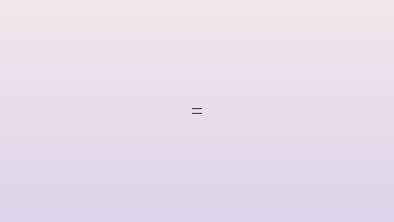 Minimal animated pure css menu icon