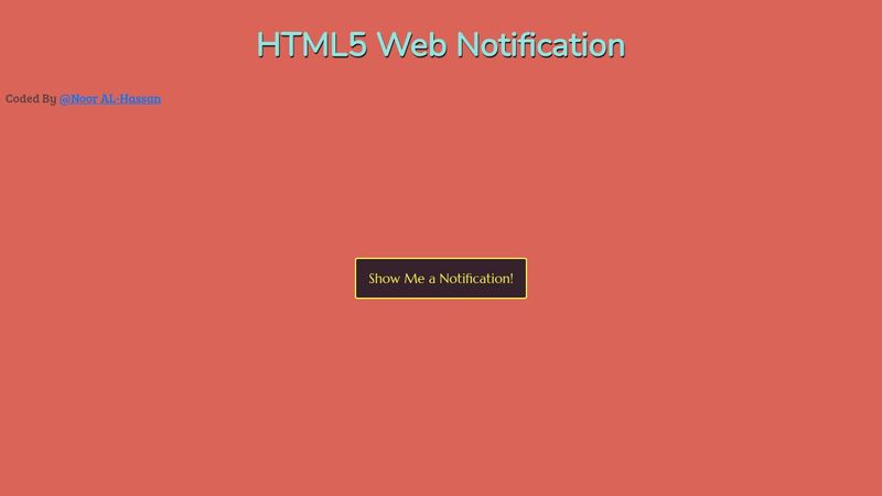 HTML5 Web Notification