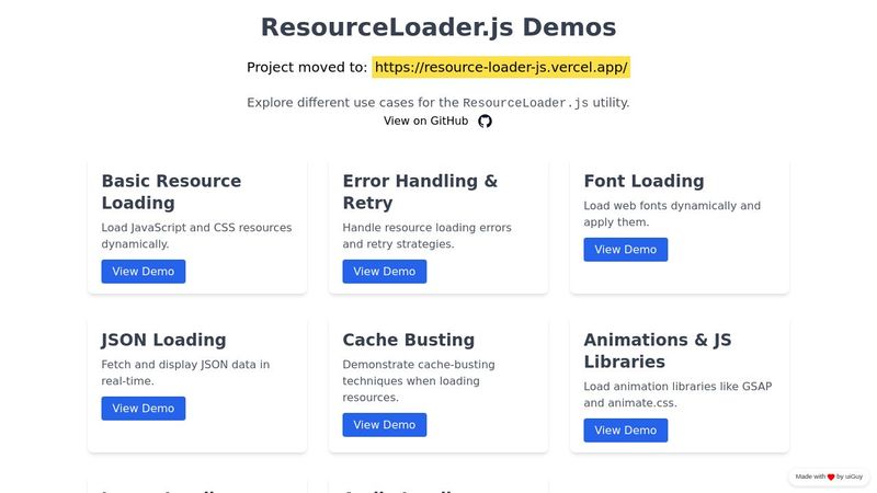 ResourceLoader.js: Demos