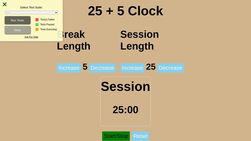 25 + 5 Clock for FCC