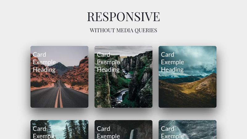 (Hack CSS #1) Responsive WITHOUT Media Queries (CSS Grids)