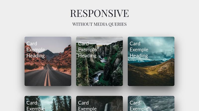 Responsive WITHOUT Media Queries (CSS Grids)