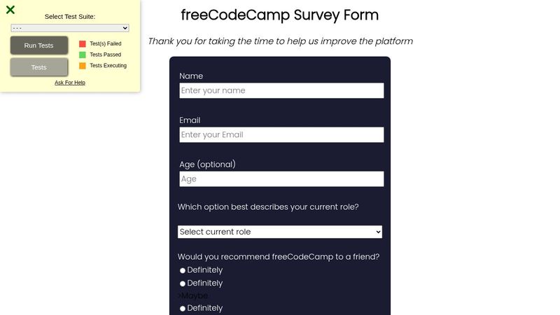 Survey Form