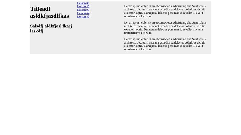 CSS Grid Demo for BB