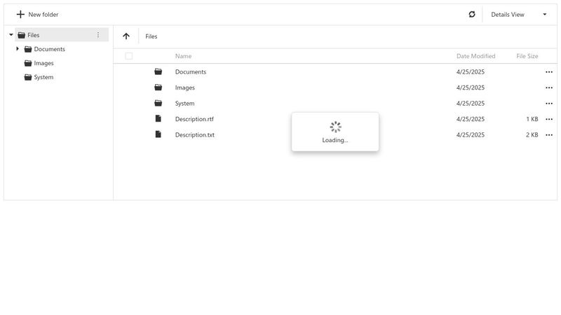 Binding to Hierarchical Structure - DevExtreme File Manager