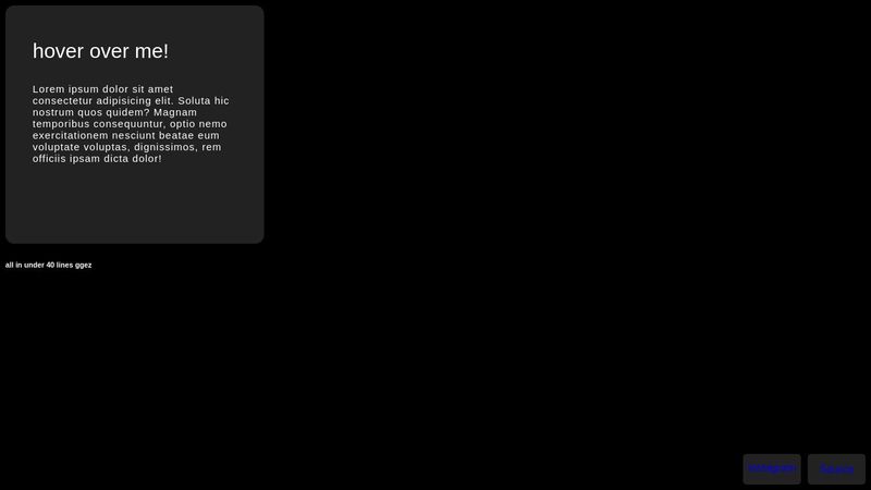 pure css card hover effect