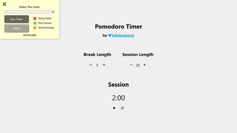 freecodecamp - FE - Pomodoro Clock