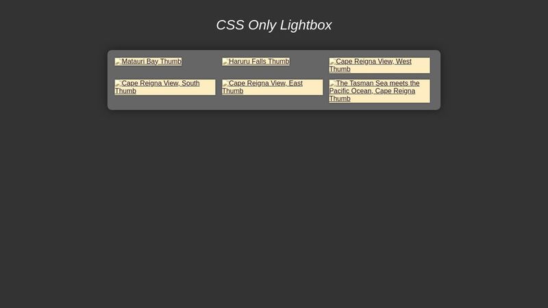 CSS Only Lightbox