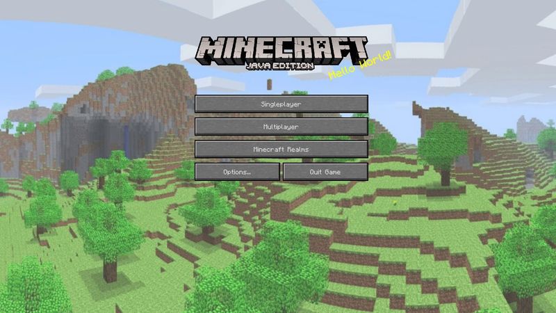[MOCKUP] : Minecraft Title Screen