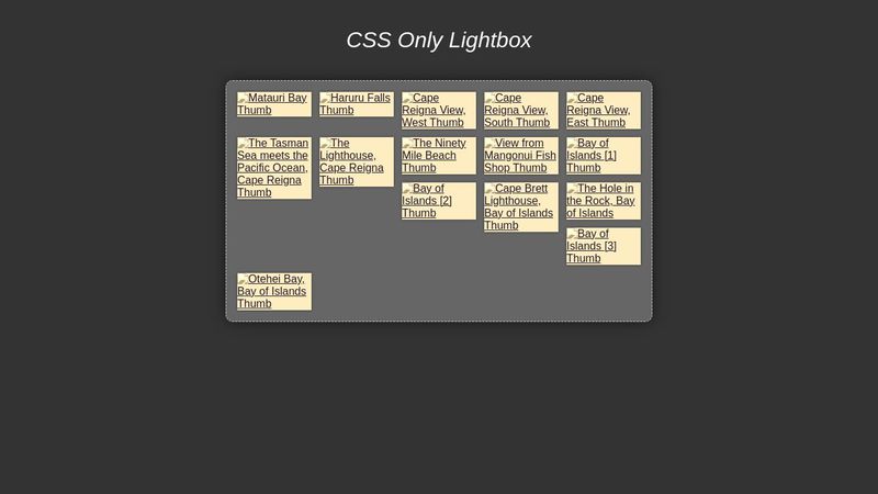 CSS Only Lightbox