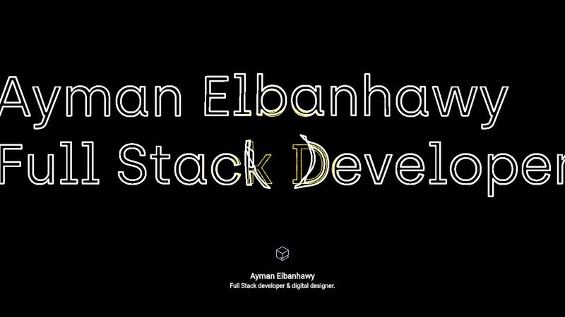 Particles Text using the Three.js javaScript library