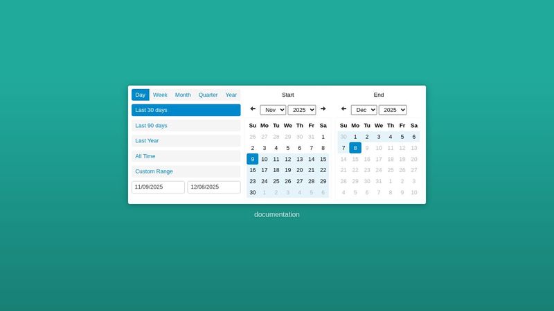 Date Range Picker