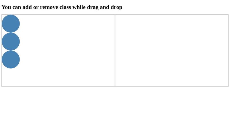 Drag and Drop with CSS Style