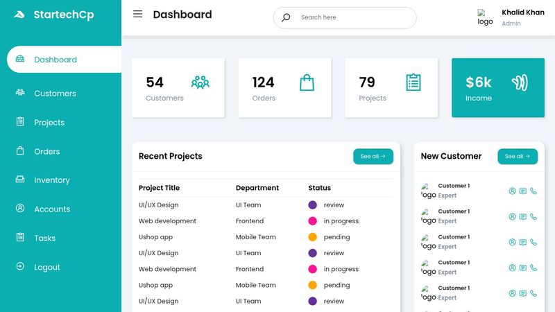 Dashboard design