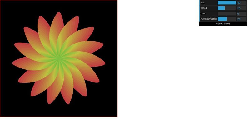 Flower animation in canvas using Javascript