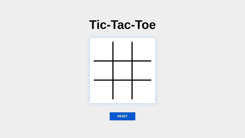 tic tac toe game using JavaScript
