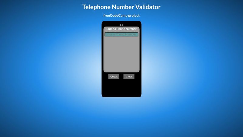 Telephone Number Validator