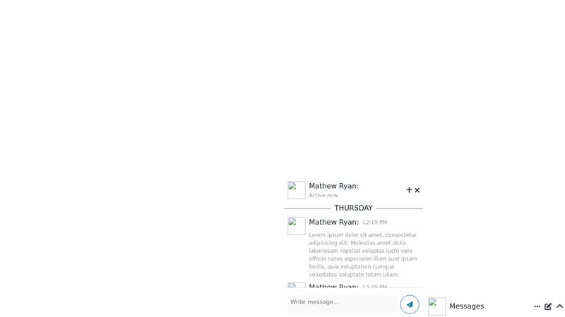 linkedin chat HTML CSS