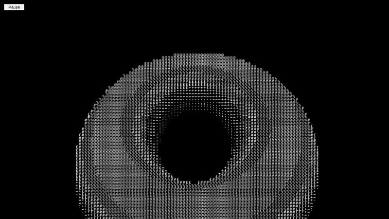 Ascii Donut