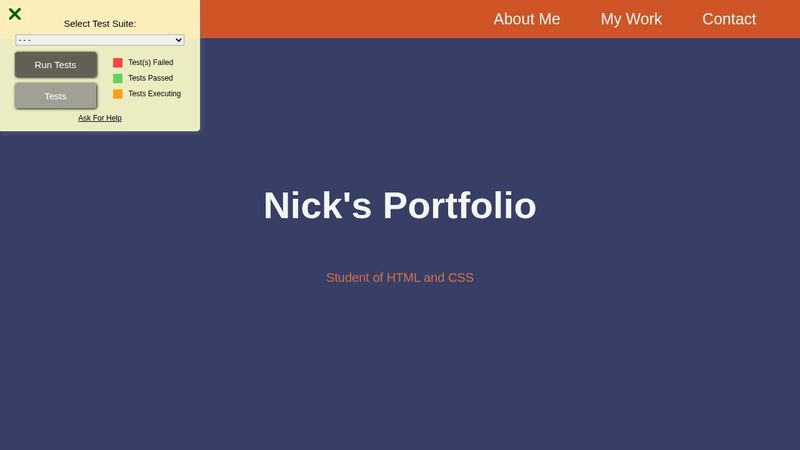 Nick Portfolio Page