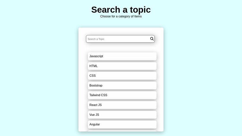 JavaScript Search Engine