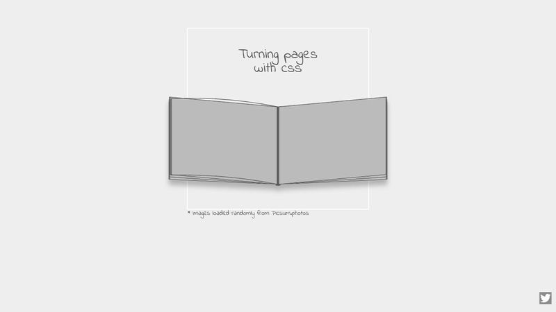 Turning pages with CSS