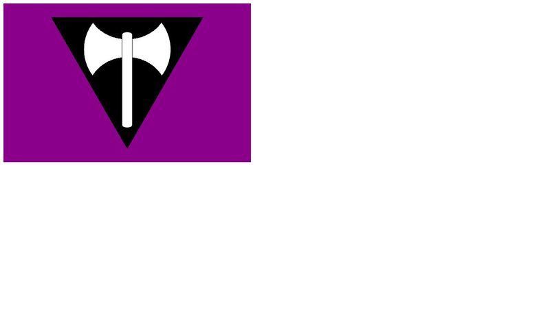 LGBTQ+ Flags in CSS: Labrys Lesbian Pride Flag