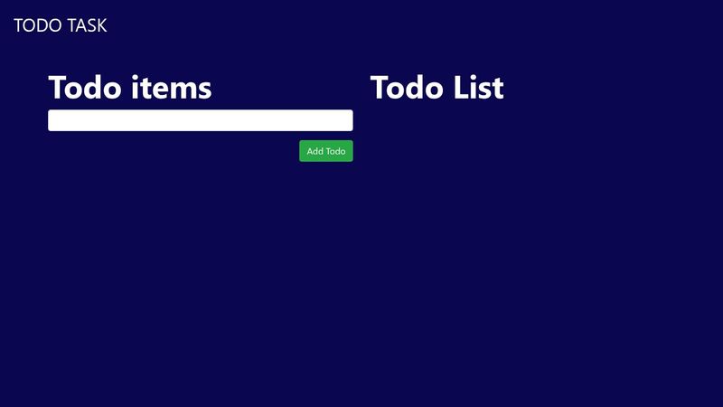 Todo Task Using Local Storage