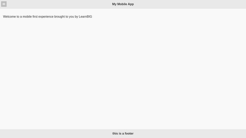 JQuery Mobile Demo