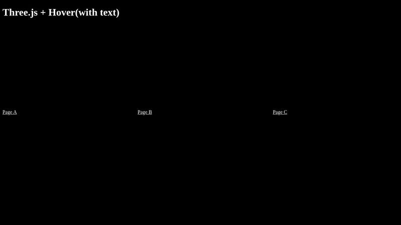 Three.js + Hover(HTML) v5