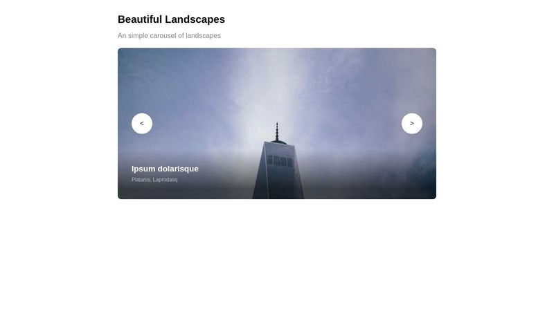 Simple JavaScript Carousel