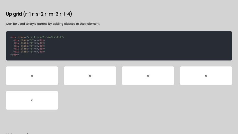 Compact css grid system with css variables (compact)