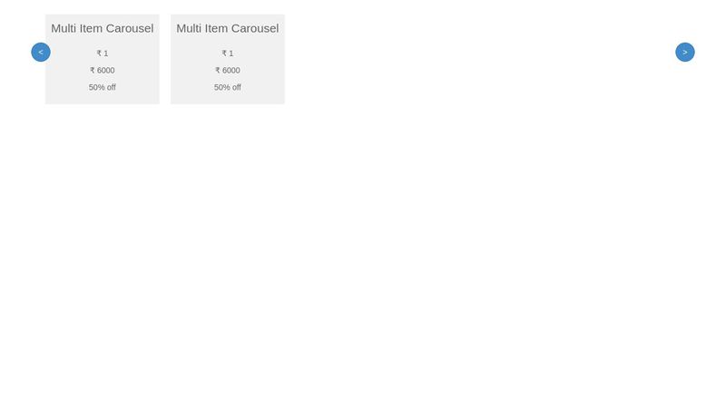 Responsive Multi Item Carousel
