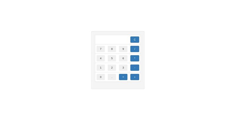 JS and Bootstrap Calculator