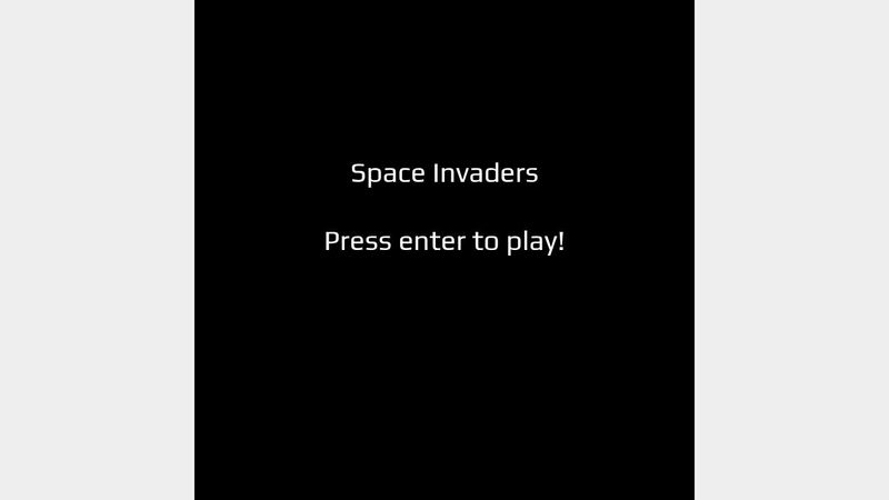 Space Invaders HTML5 Canvas