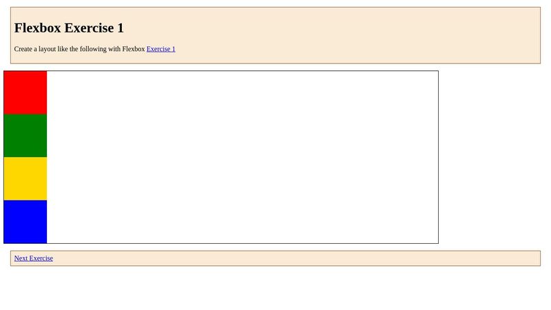 Flexbox Exercise 1