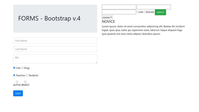 FORMS InClass Exercise