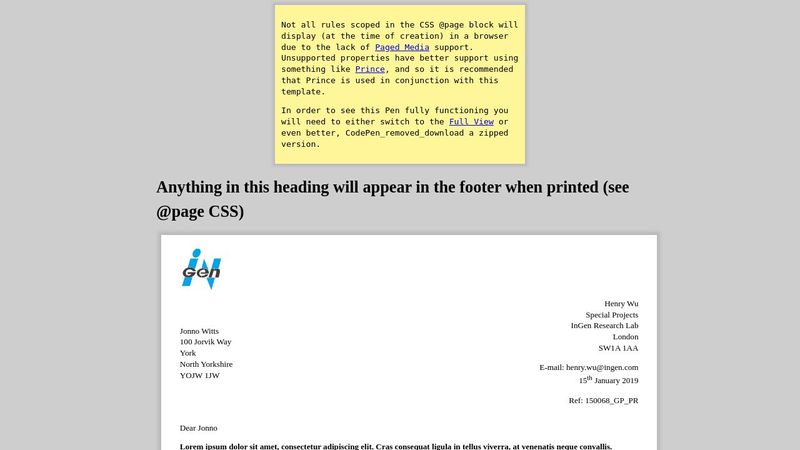 Word to HTML Letter conversion