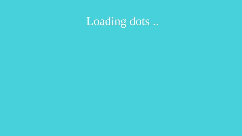 Loading dots with CSS