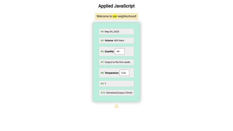 🔒 Applied JavaScript Activity