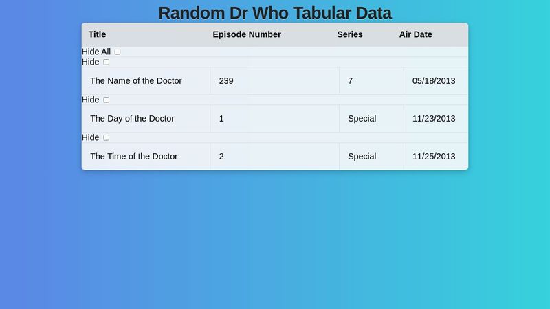 CSS Grid Animate template rows table