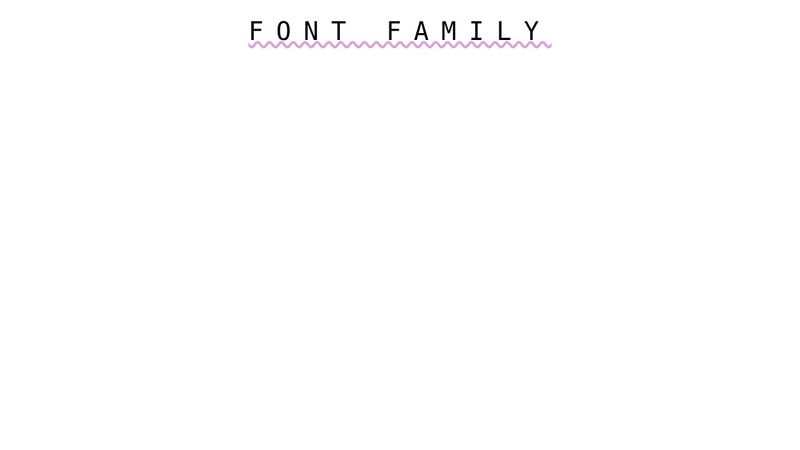 Font Family