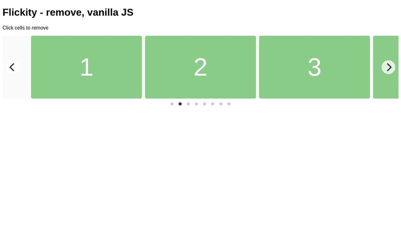 Flickity - remove, vanilla JS