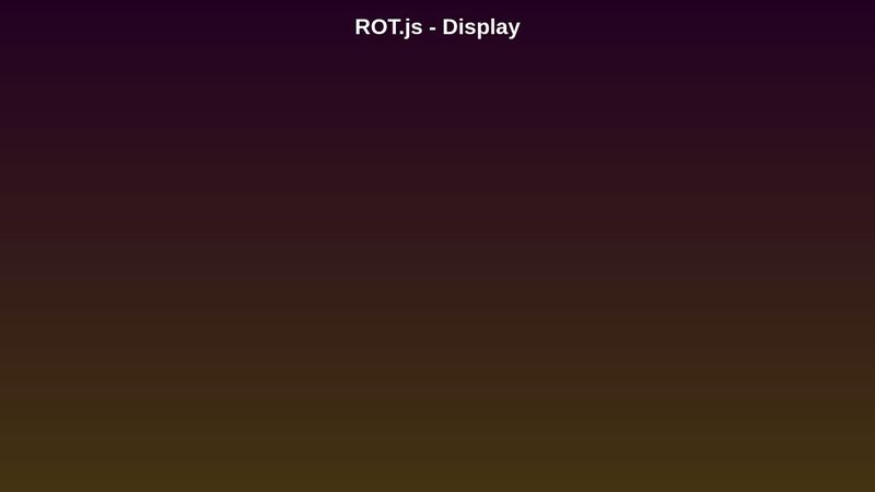 ROT.js - Display