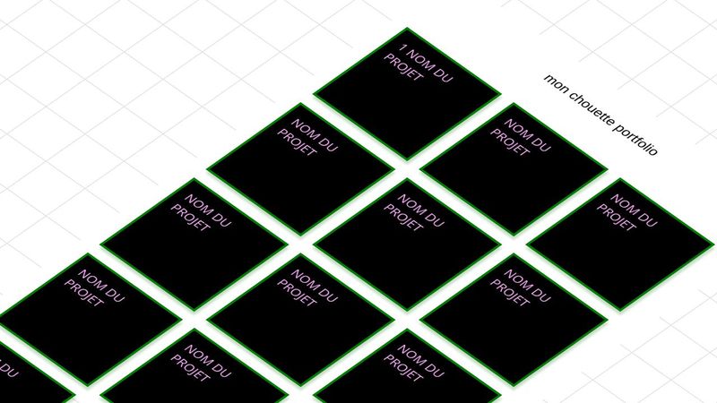 Isometric Card Grid