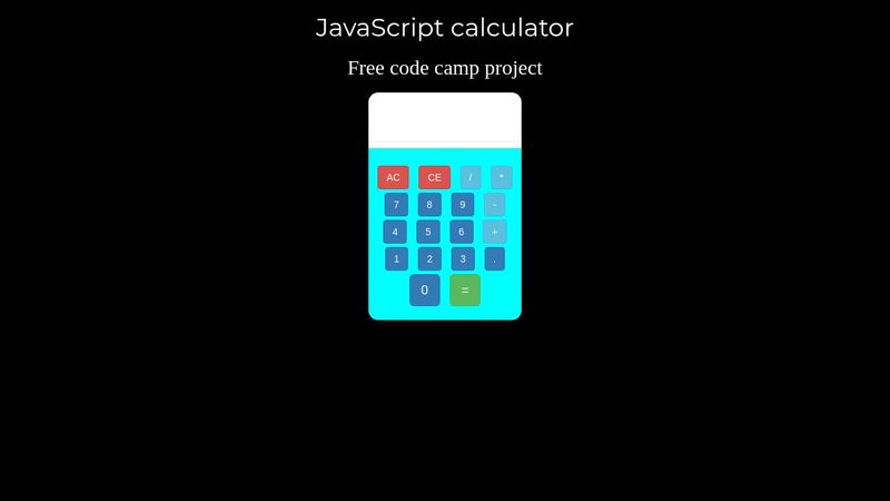 PRATIK: JavaScript Calculator