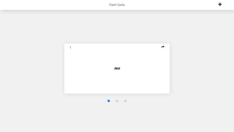 React Flash Cards