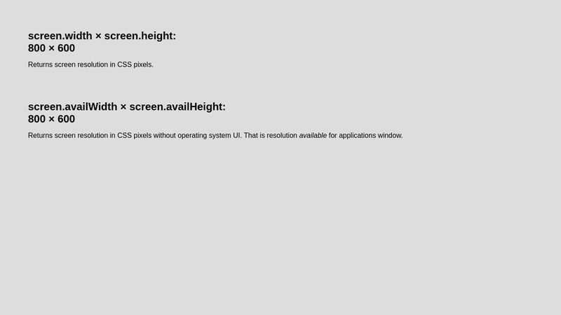 JavaScript: screen.width vs. screen.availWidth